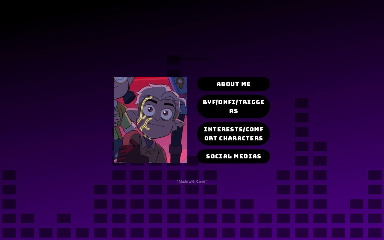 tehgoldenguard's carrd